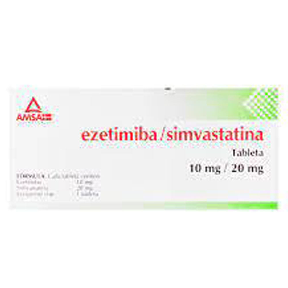 Ezetimiba/simvastatina 10/20 mg tabletas /14 (amsa) Ezetimiba/simvastatina 10/20 mg tabletas /14 (amsa)